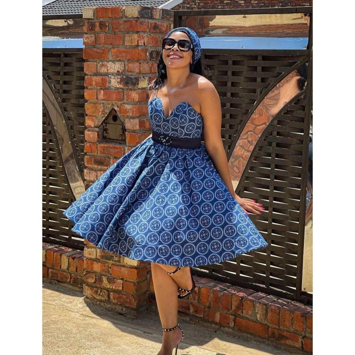 Ankara Boobtube Midi Dress — YELLOW SUB TRADING