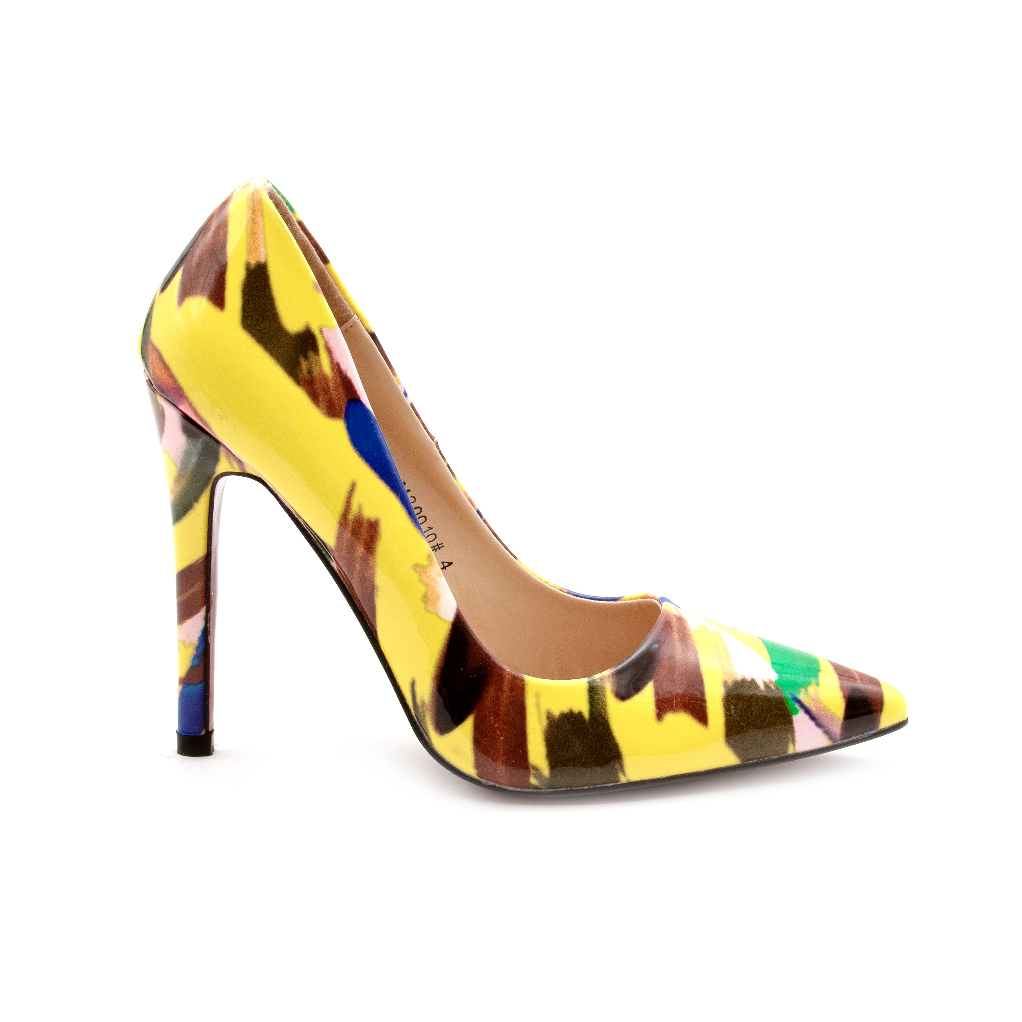 Multicolor Stilettos Heel Pumps – YELLOW SUB TRADING
