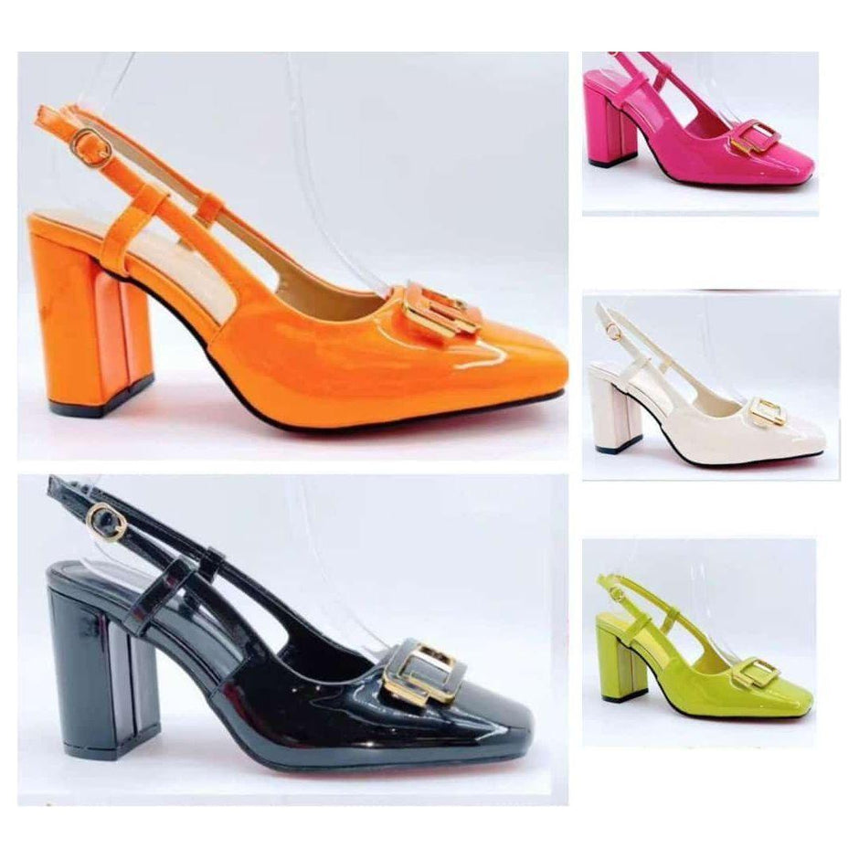 Glossy Thick Short Heel – YELLOW SUB TRADING