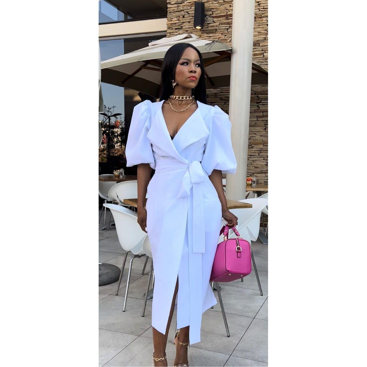 Vintage Overlap Slit Dress – YELLOW SUB TRADING