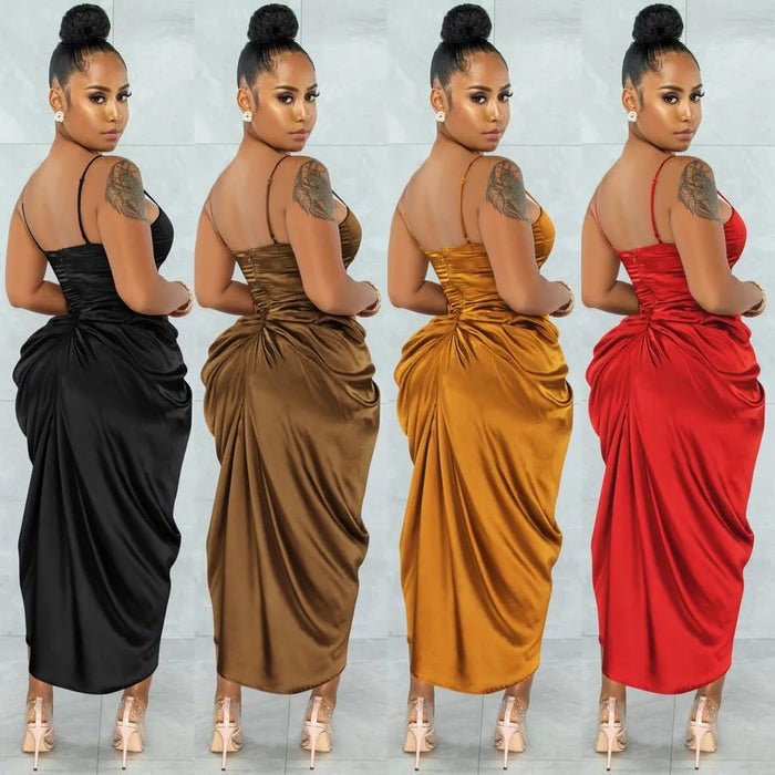 Satin String Dress — YELLOW SUB TRADING