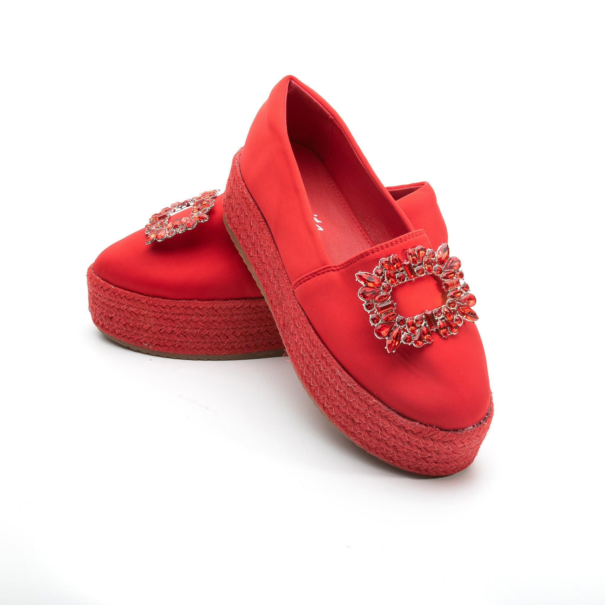 Krystal Rhinestone Decorated Platform Shoes – YELLOW SUB TRADING