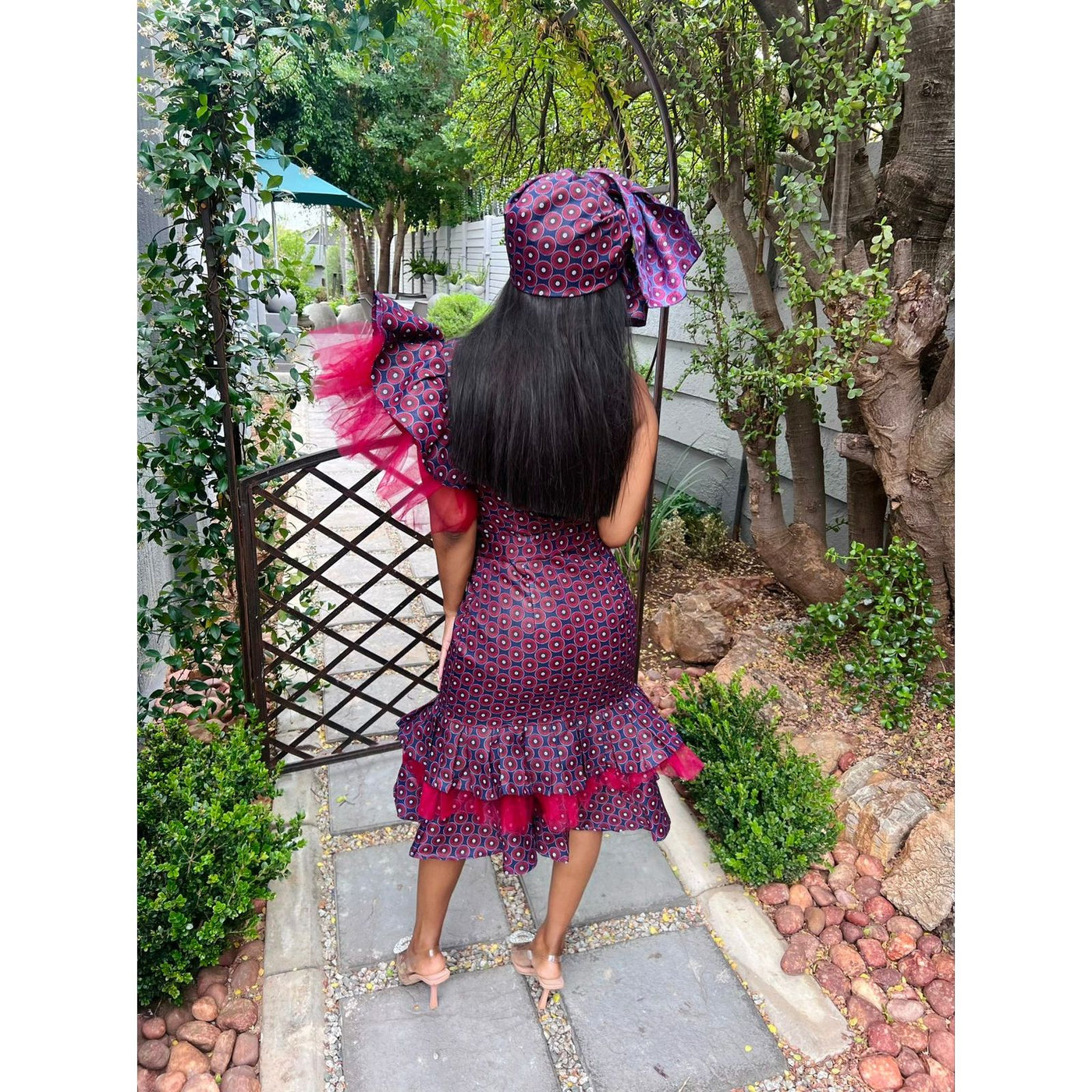 Ankara One Hand Off Shoulder Dress – YELLOW SUB TRADING