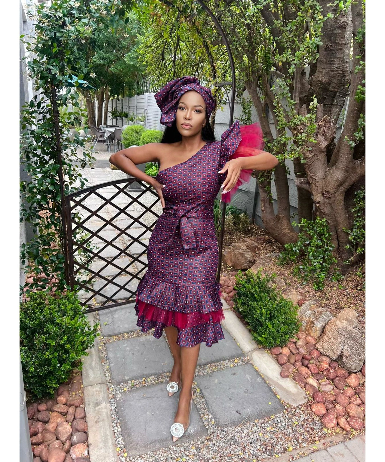 Ankara One Hand Off Shoulder Dress – YELLOW SUB TRADING