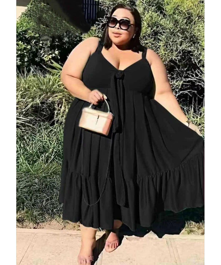 Sleeveless Plus Size Bubbles Dress – YELLOW SUB TRADING