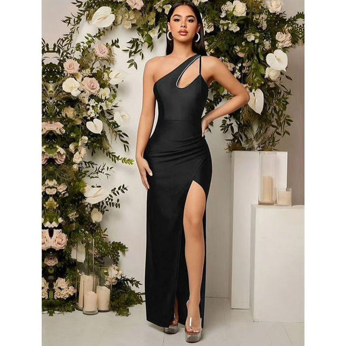 One Hand Slit Dress — YELLOW SUB TRADING