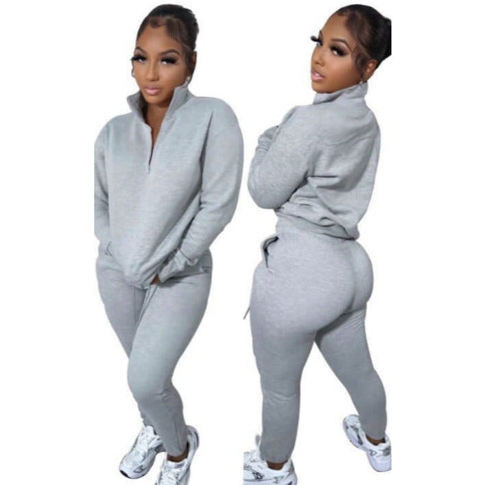 Solid Color Zipper Tracksuits — YELLOW SUB TRADING
