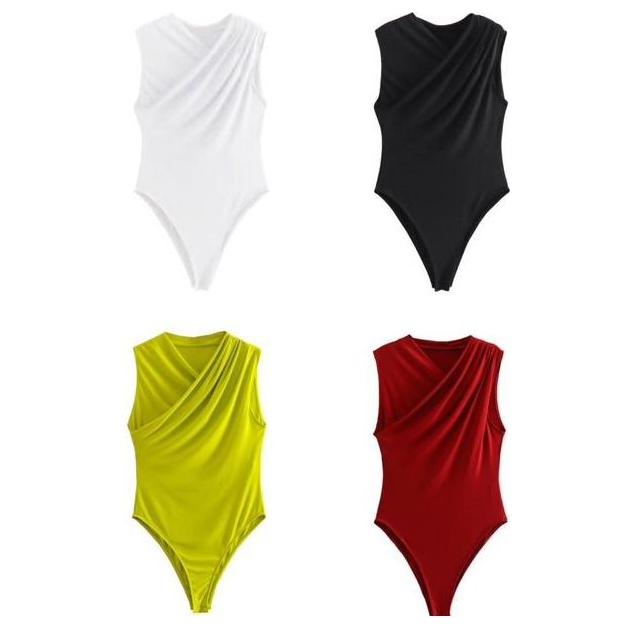 Sleeveless V-Neck Bodysuit — YELLOW SUB TRADING