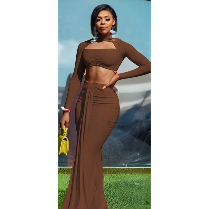 Bodycon Top & Skirt Set – YELLOW SUB TRADING