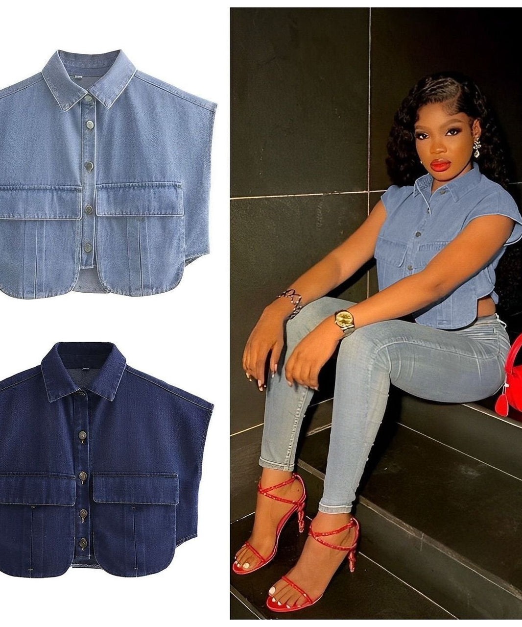Denim Short Sleeve Shirt. – YELLOW SUB TRADING
