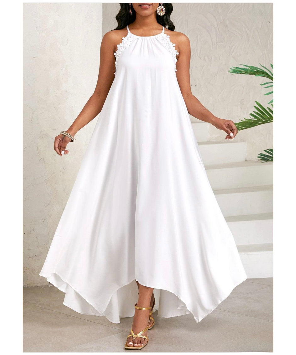 Bow Back Spaghetti Strap Backless Elegant Dress. – YELLOW SUB TRADING