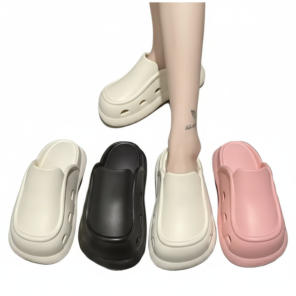 Thick bottom closed toe porous shoes. – YELLOW SUB TRADING