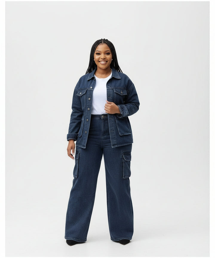 Elegant Cargo Denim Two Piece Set. – YELLOW SUB TRADING