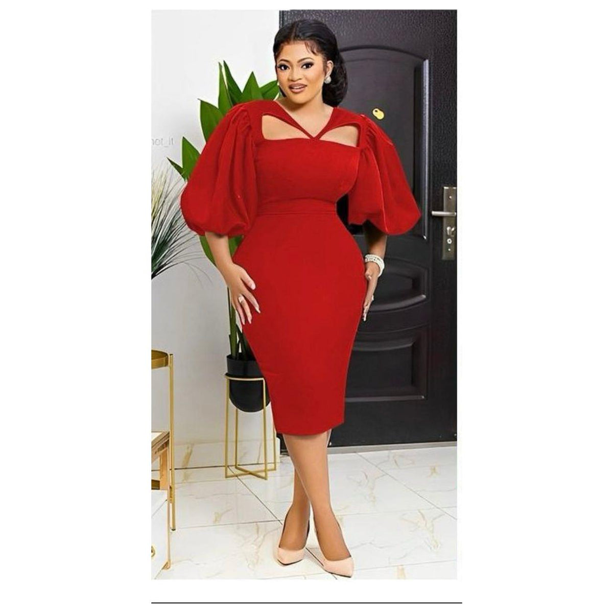 Short Ruffle Sleeves Dress — YELLOW SUB TRADING