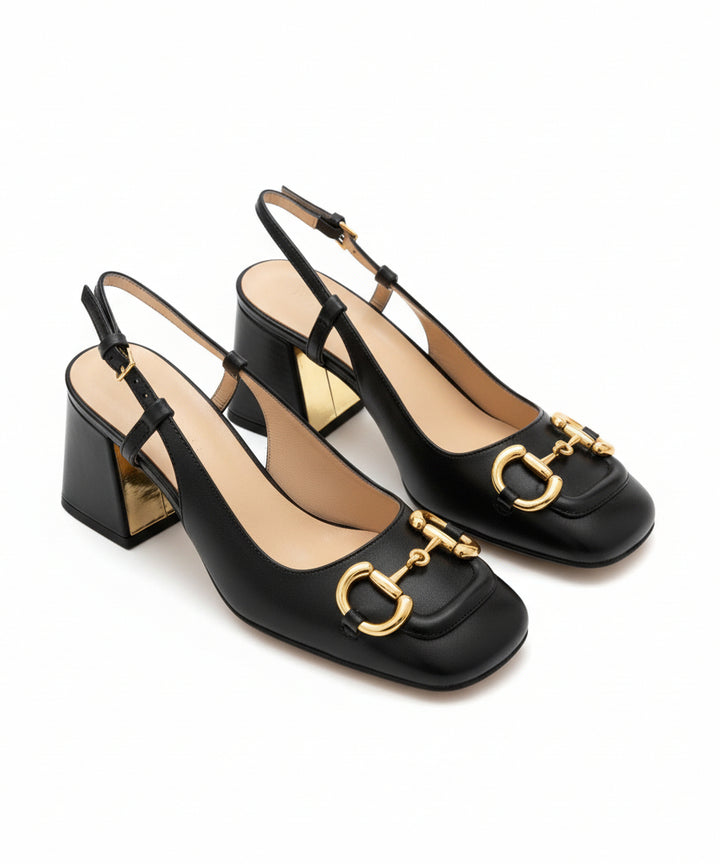 Square Toe Chunky Heel Shoes – YELLOW SUB TRADING