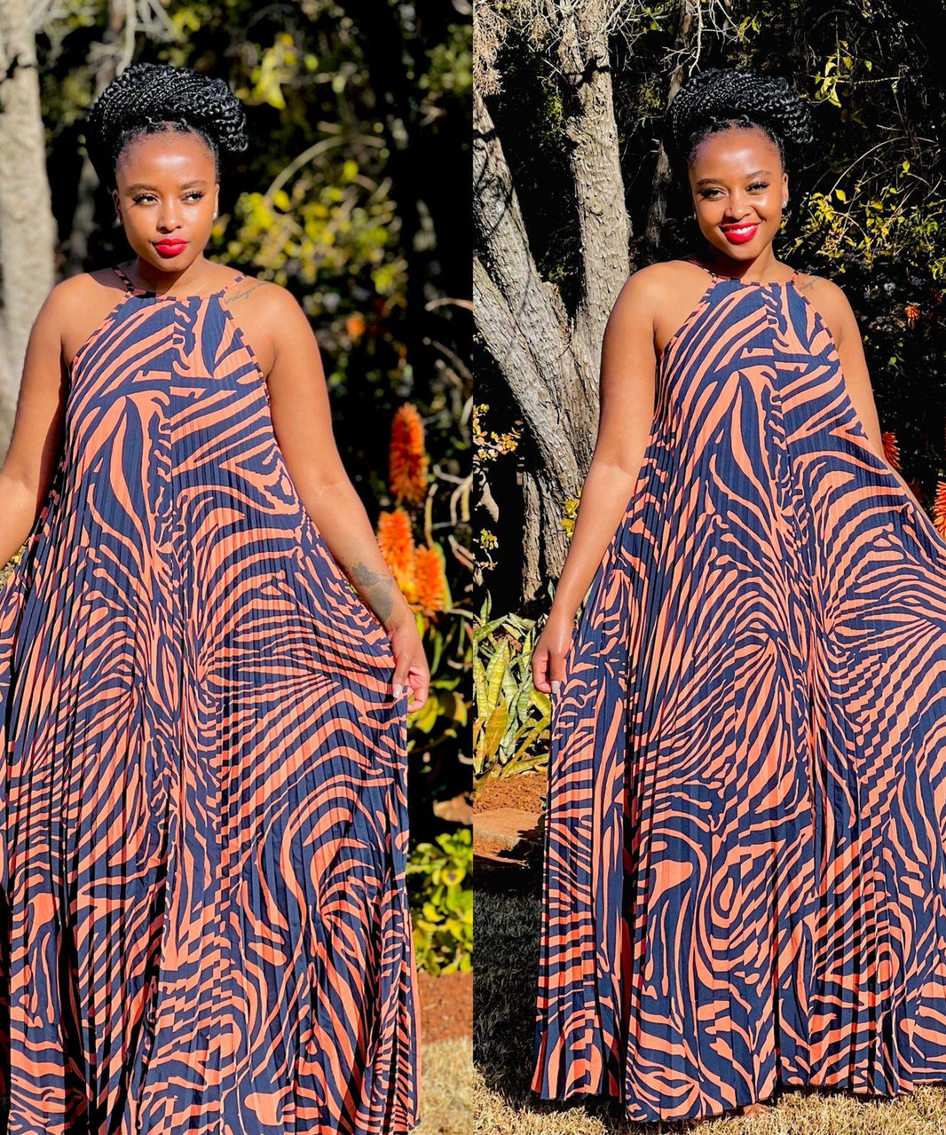 Zebra Sleeveless Maxi Dress – YELLOW SUB TRADING