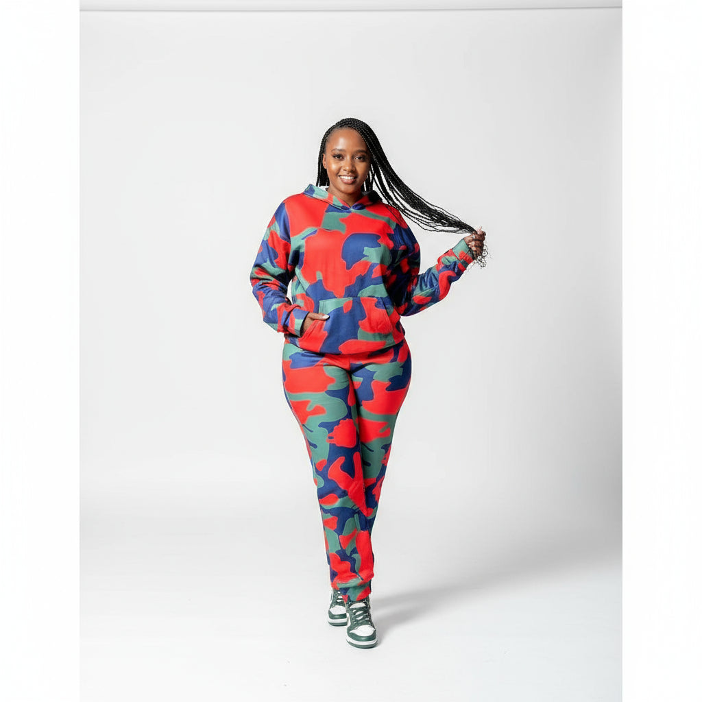 Camouflage Hooded Tracksuit Set – YELLOW SUB TRADING