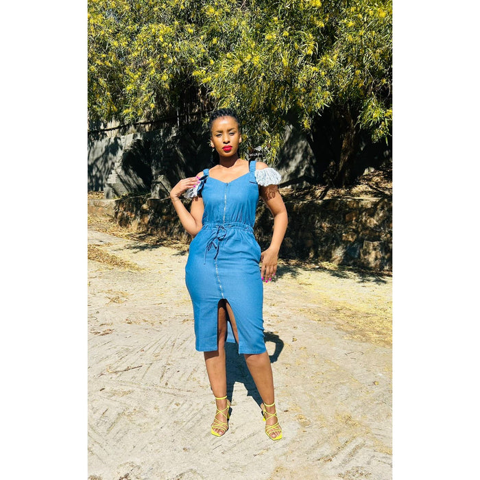 Sleeveless Denim Dress — YELLOW SUB TRADING