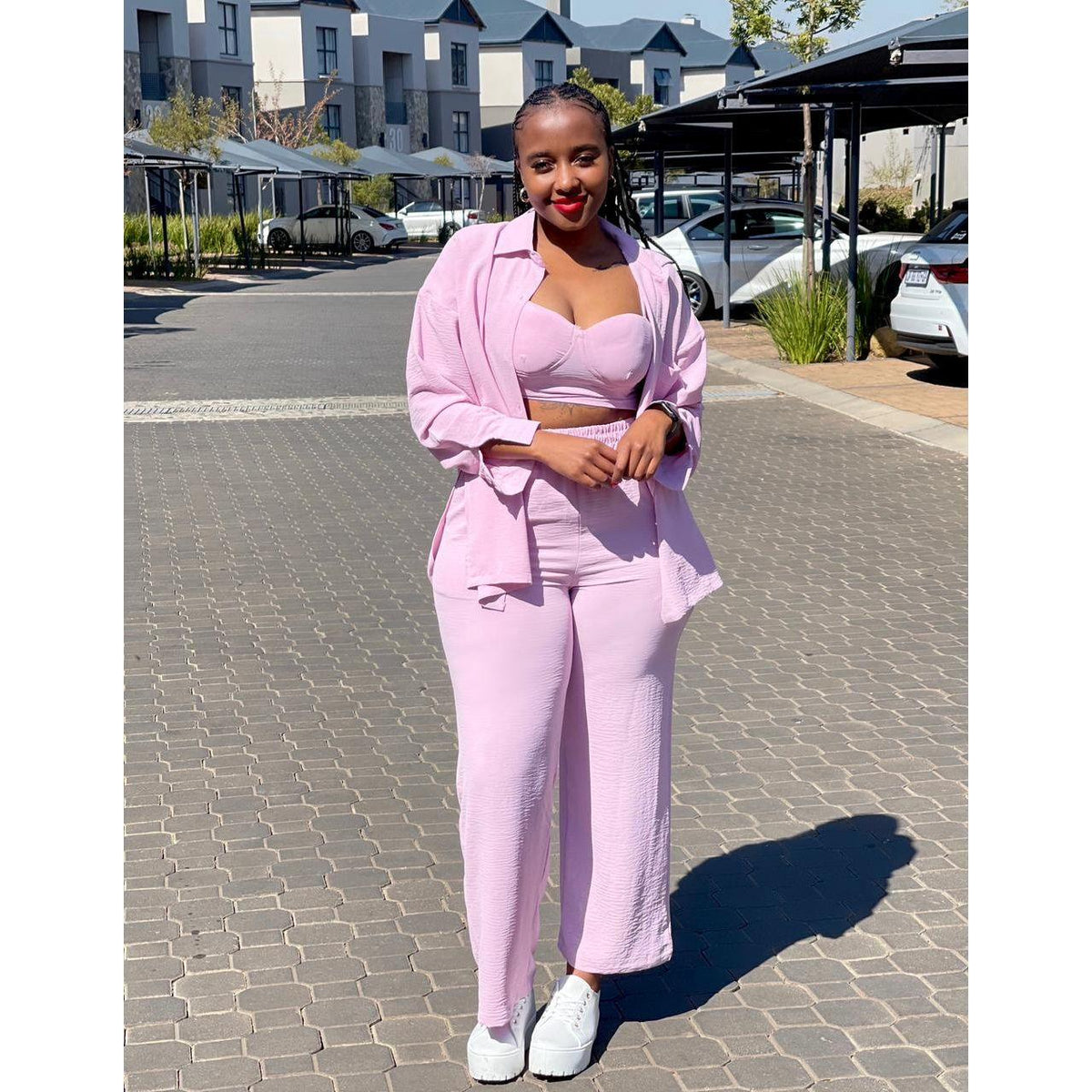 Sexy Solid Color Outfit Set — YELLOW SUB TRADING