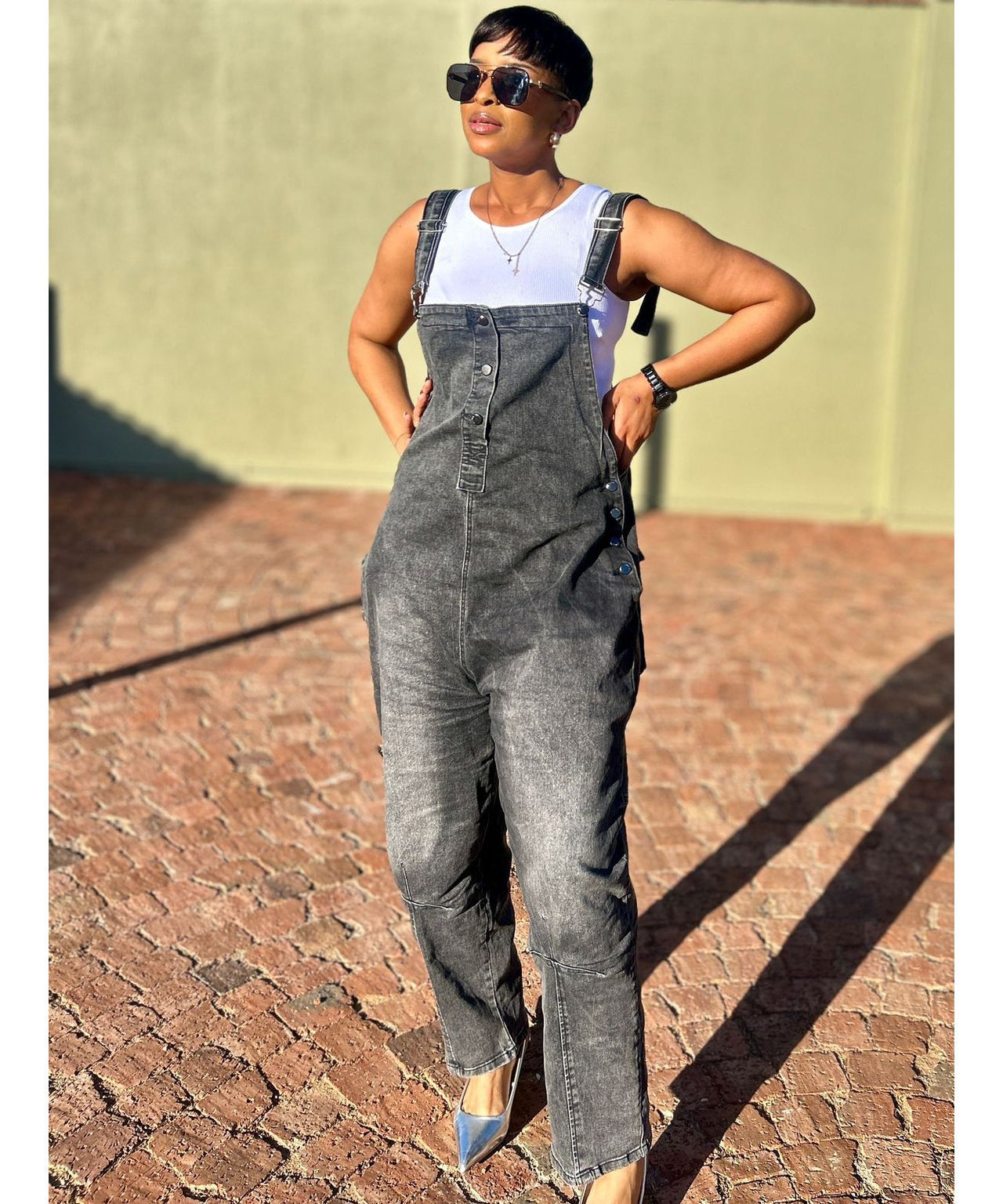 Casual Strappy Denim Jumpsuit – YELLOW SUB TRADING