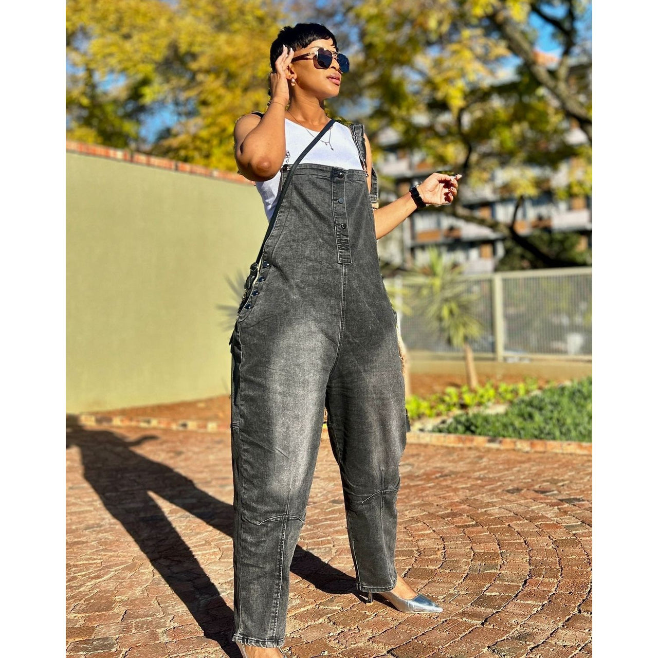 Casual Strappy Denim Jumpsuit – YELLOW SUB TRADING