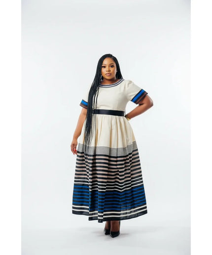 Round Neck Short Sleeves Traditional Dress – YELLOW SUB TRADING