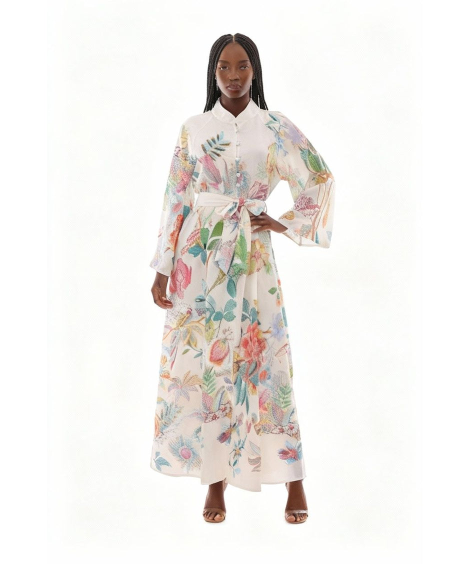 Floral Holiday Robe Dress – YELLOW SUB TRADING