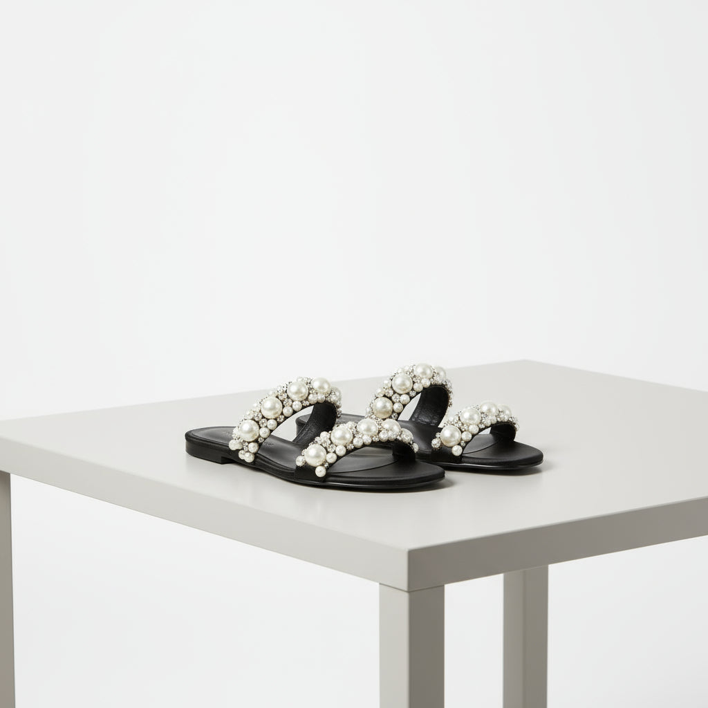 Casual Pearls Flat Sandals – YELLOW SUB TRADING