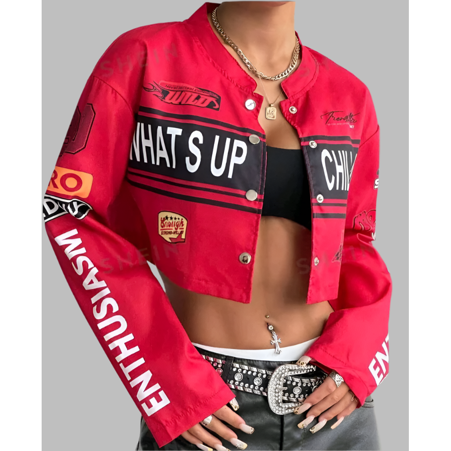 Stylish Bike Leader Crop Jacket – YELLOW SUB TRADING