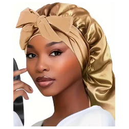 Women's Long Adjustable Braid Satin Bonnet – YELLOW SUB TRADING