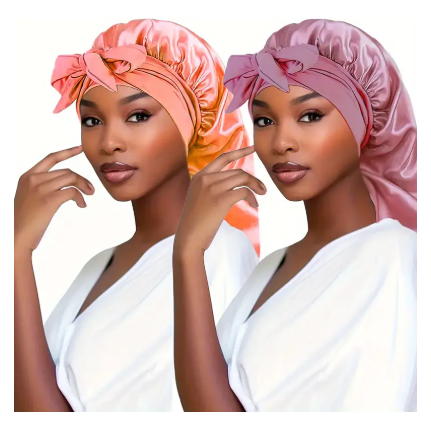 Women's Long Adjustable Braid Satin Bonnet – YELLOW SUB TRADING