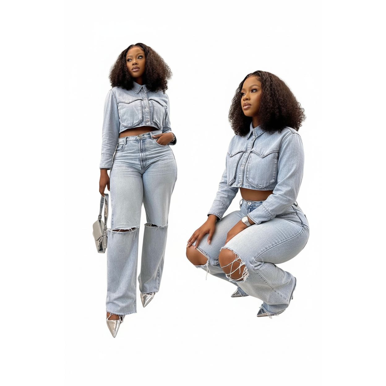 Denim 2 pieces set – YELLOW SUB TRADING