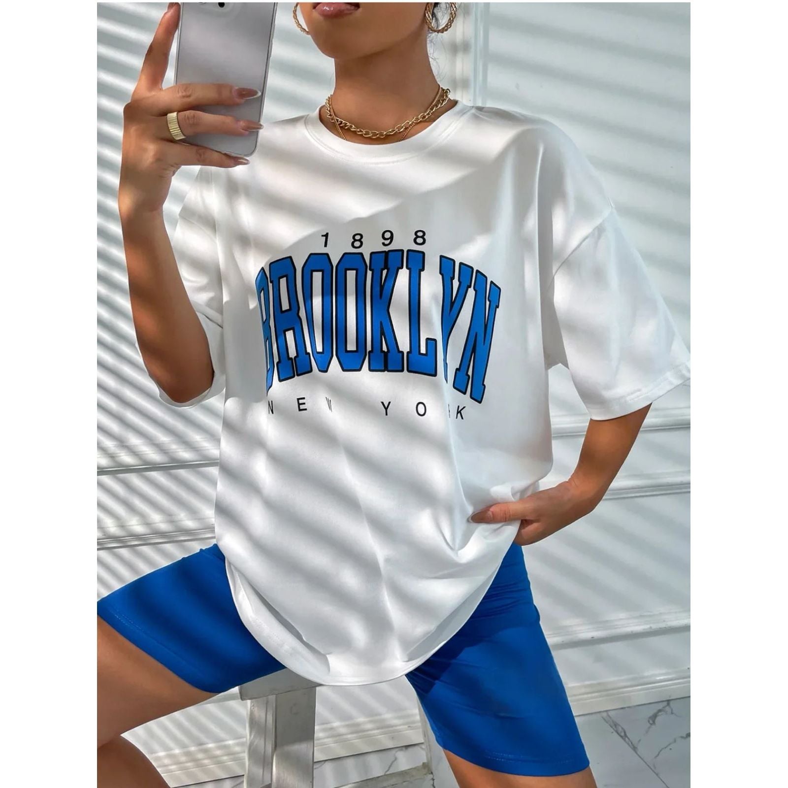 Brooklyn Tee & Biker Short Set – YELLOW SUB TRADING