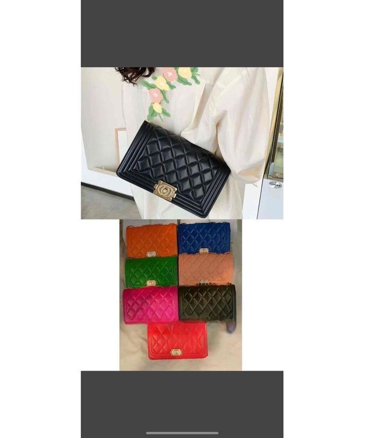 Mini Twist Lock Design Textured Flap Square Bag – YELLOW SUB TRADING