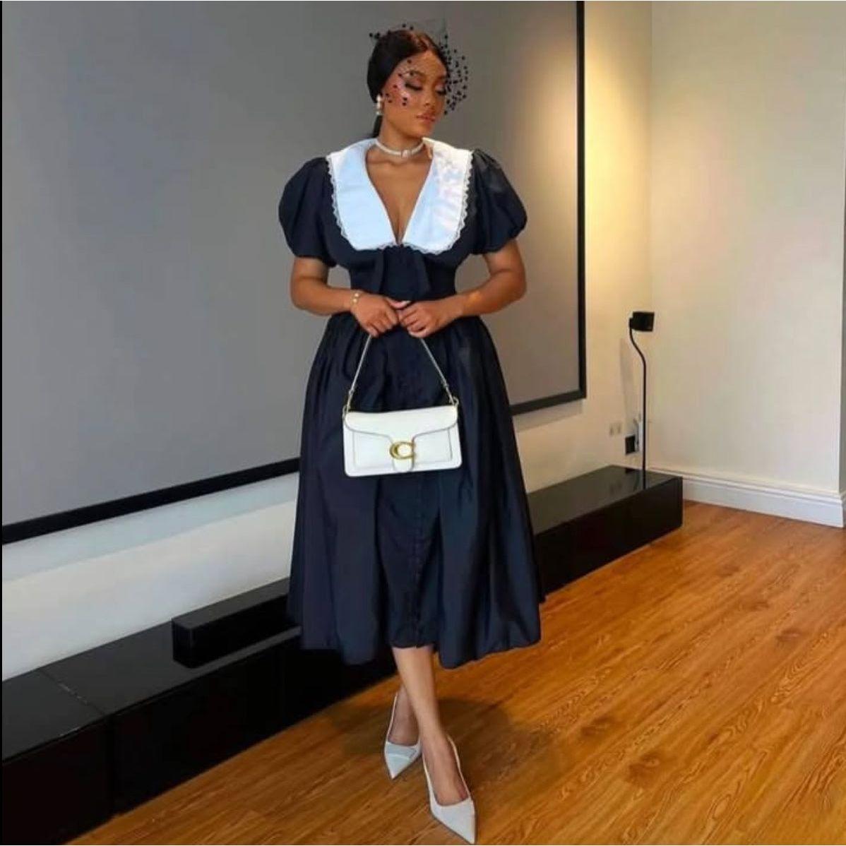 Fashion Chic Short Sleeve Midi Dress – YELLOW SUB TRADING