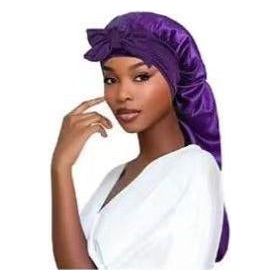 Women's Long Adjustable Braid Satin Bonnet – YELLOW SUB TRADING
