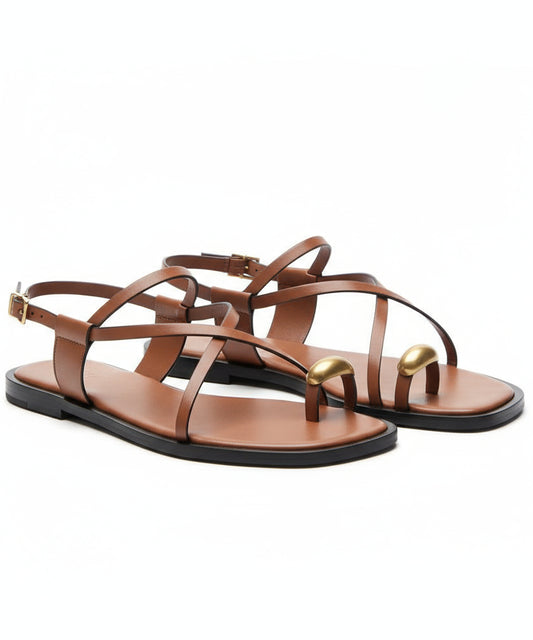 Women's Strappy Flat Slide Sandals – YELLOW SUB TRADING