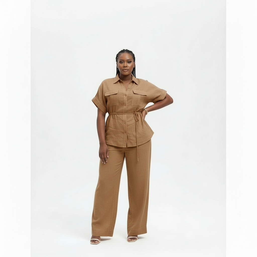 Linen material formal wear 2 pieces set – YELLOW SUB TRADING