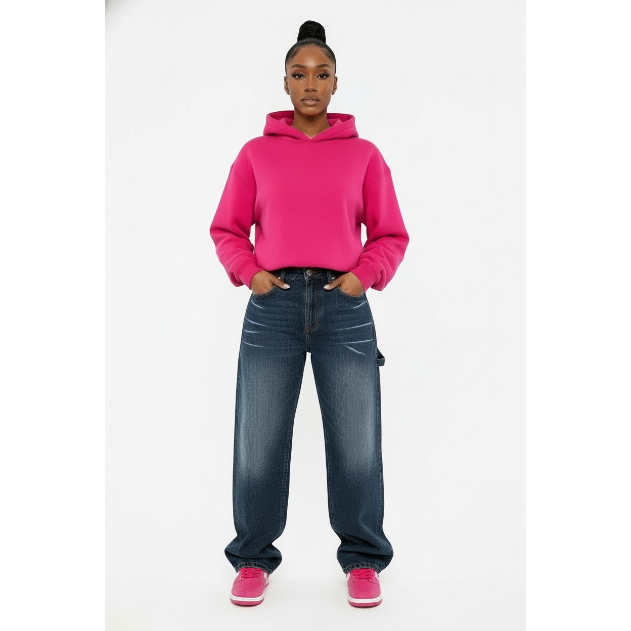 Wide-Leg Cargo Style Denim Jeans – YELLOW SUB TRADING