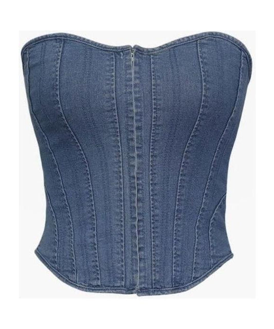 Sexy Denim Corset Top – YELLOW SUB TRADING