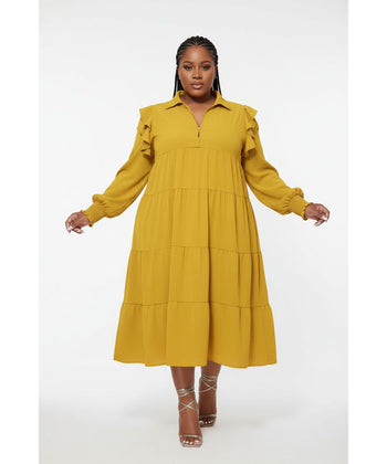 Solid Color Collar Shirt Dress – YELLOW SUB TRADING