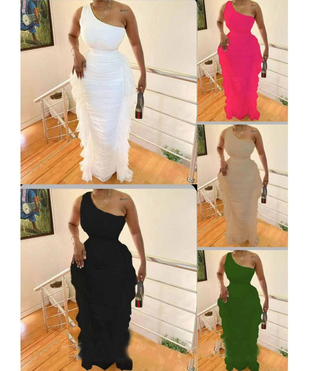 Ruffle One Hand Off Shoulder Bodycon Dress – YELLOW SUB TRADING