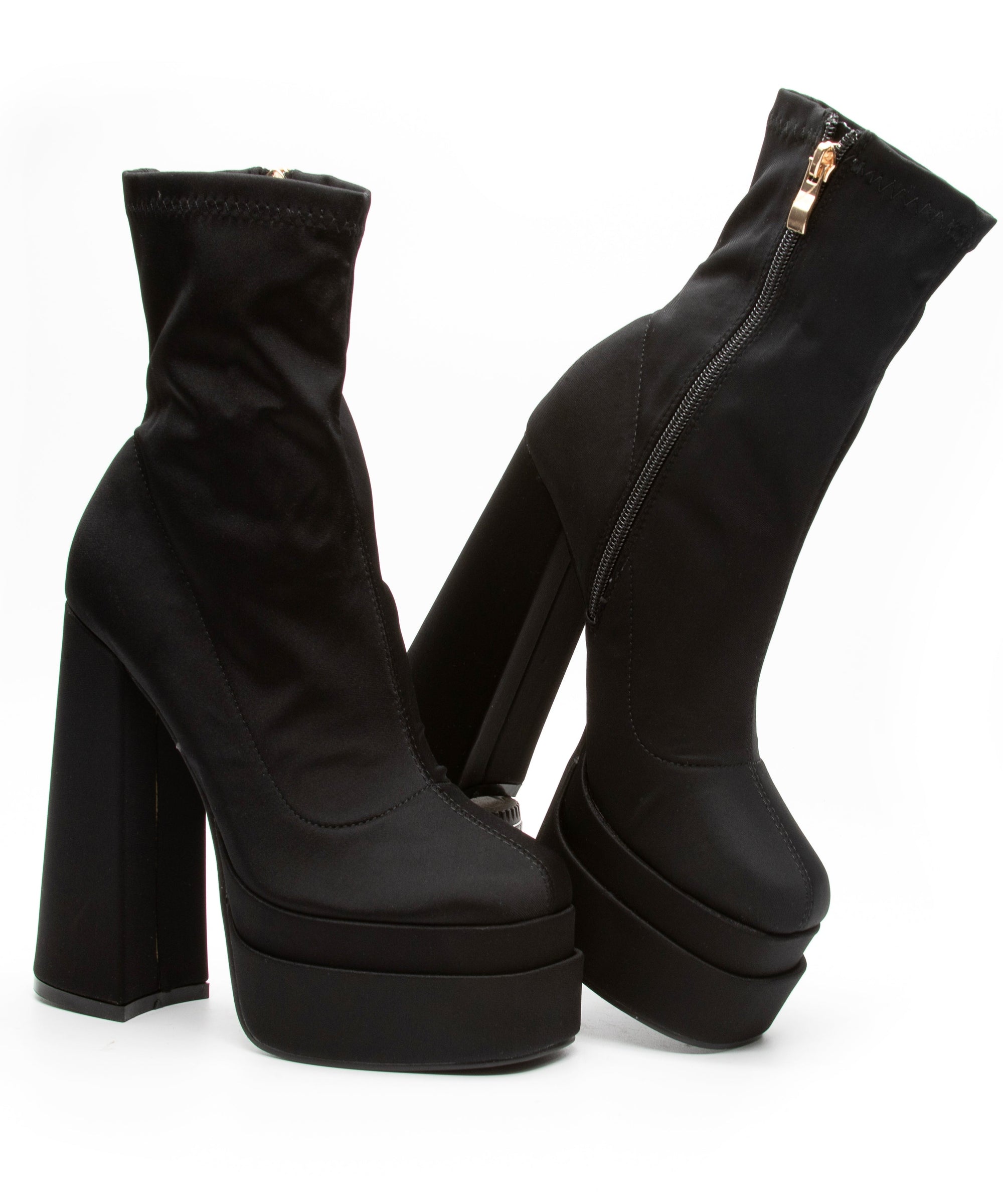 Chunky Platform Thick Heel Boots – YELLOW SUB TRADING