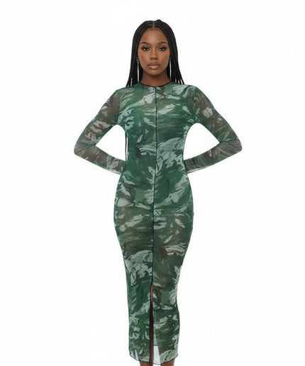 Mesh see-through bodycon dress – YELLOW SUB TRADING