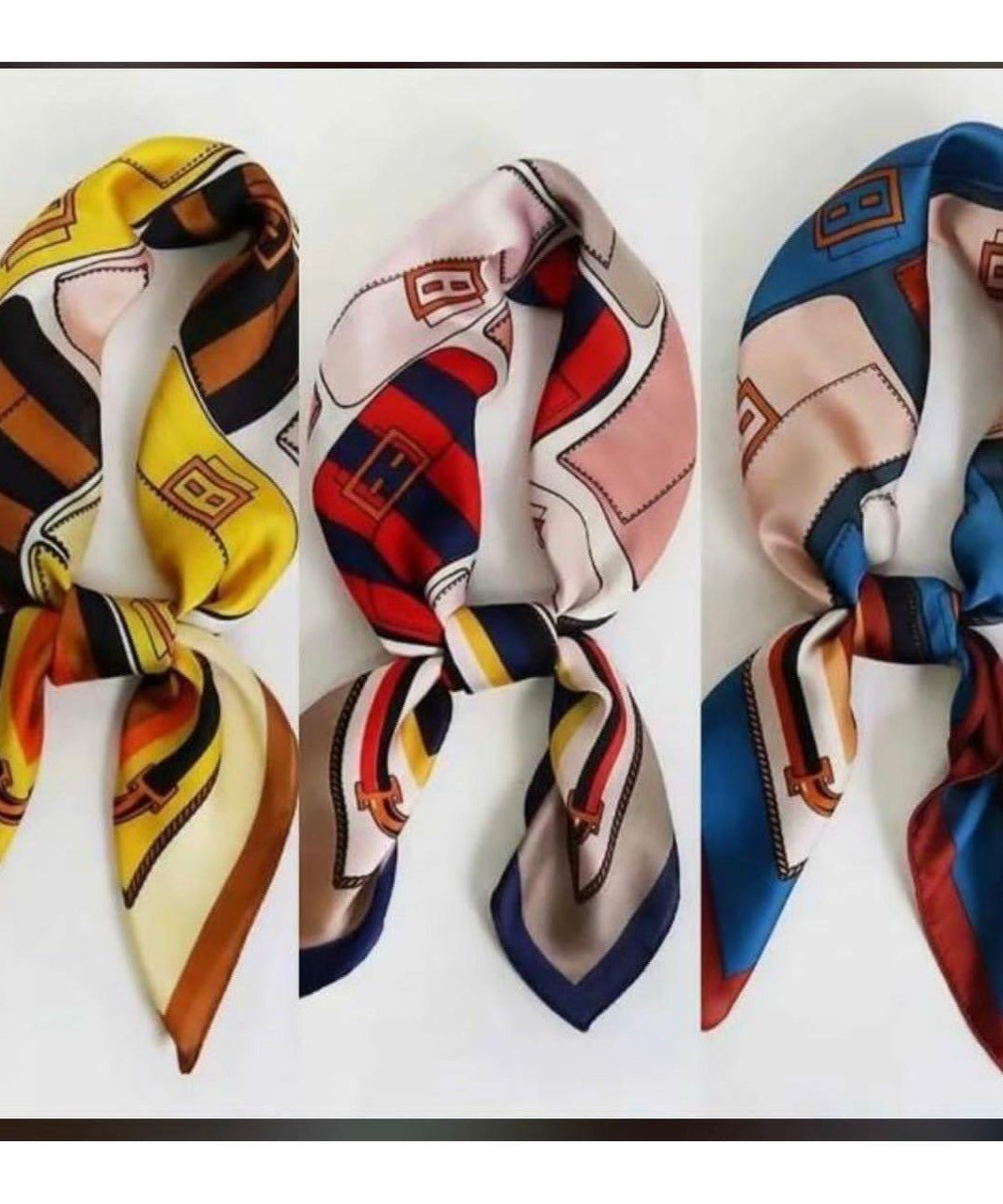 Luxury Print Silk Satin Head Scarf – YELLOW SUB TRADING