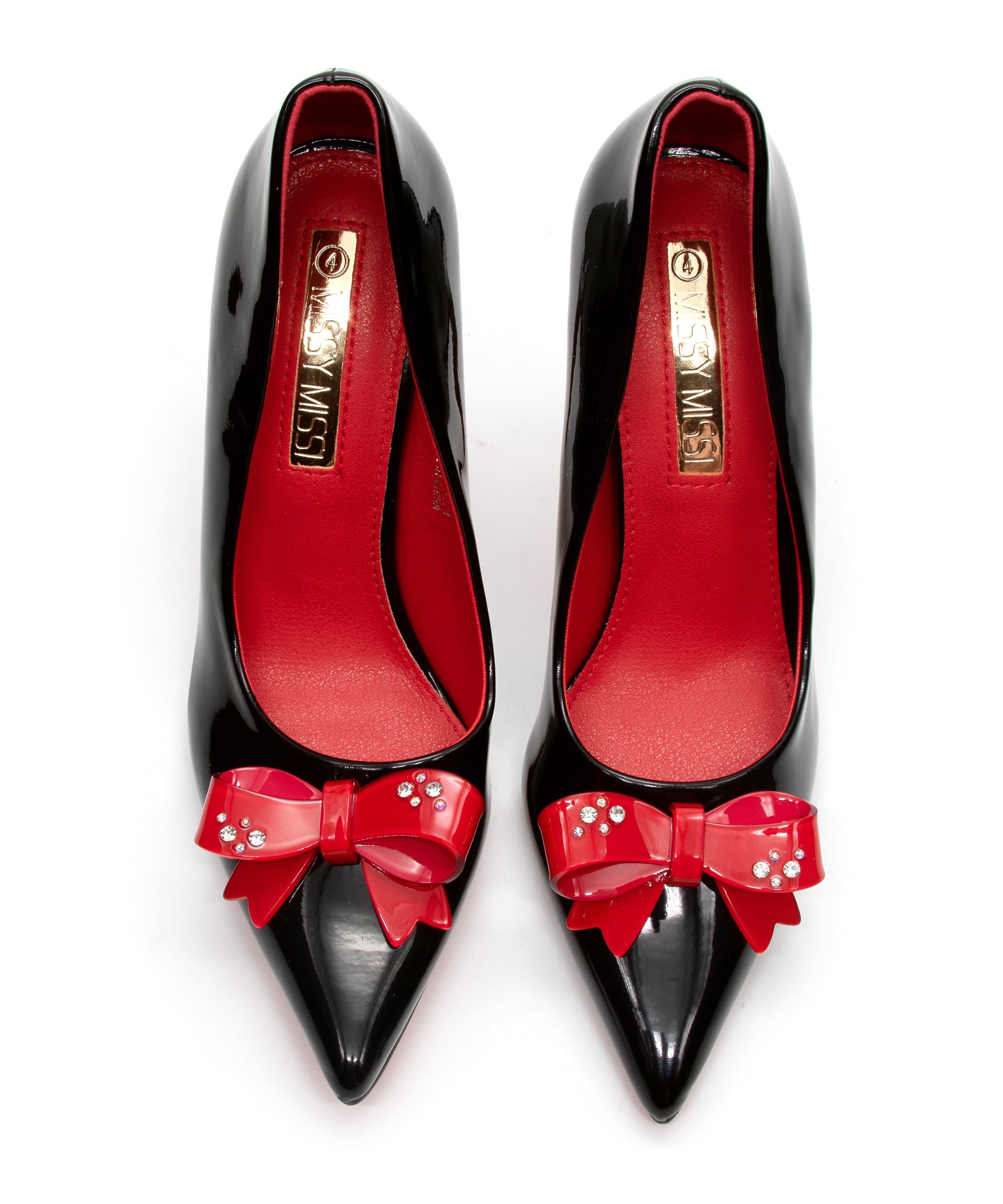 Bottom and Inner Red Bow Decorated High Heel Shoes – YELLOW SUB TRADING