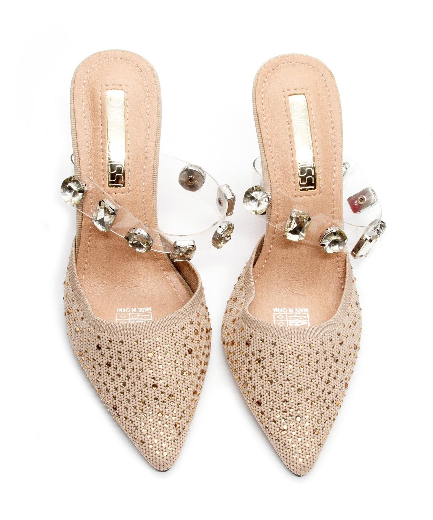 Rhinestone Short Heel Sandals – YELLOW SUB TRADING