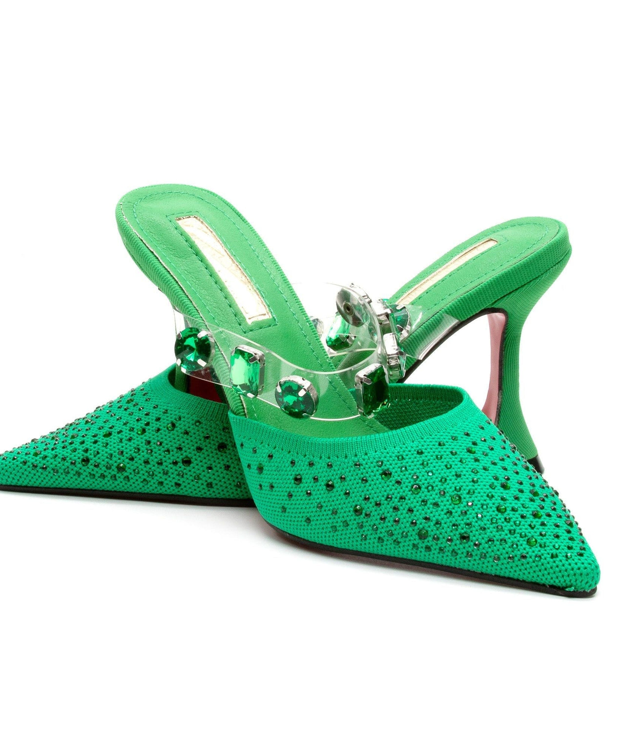 Rhinestone Short Heel Sandals – YELLOW SUB TRADING