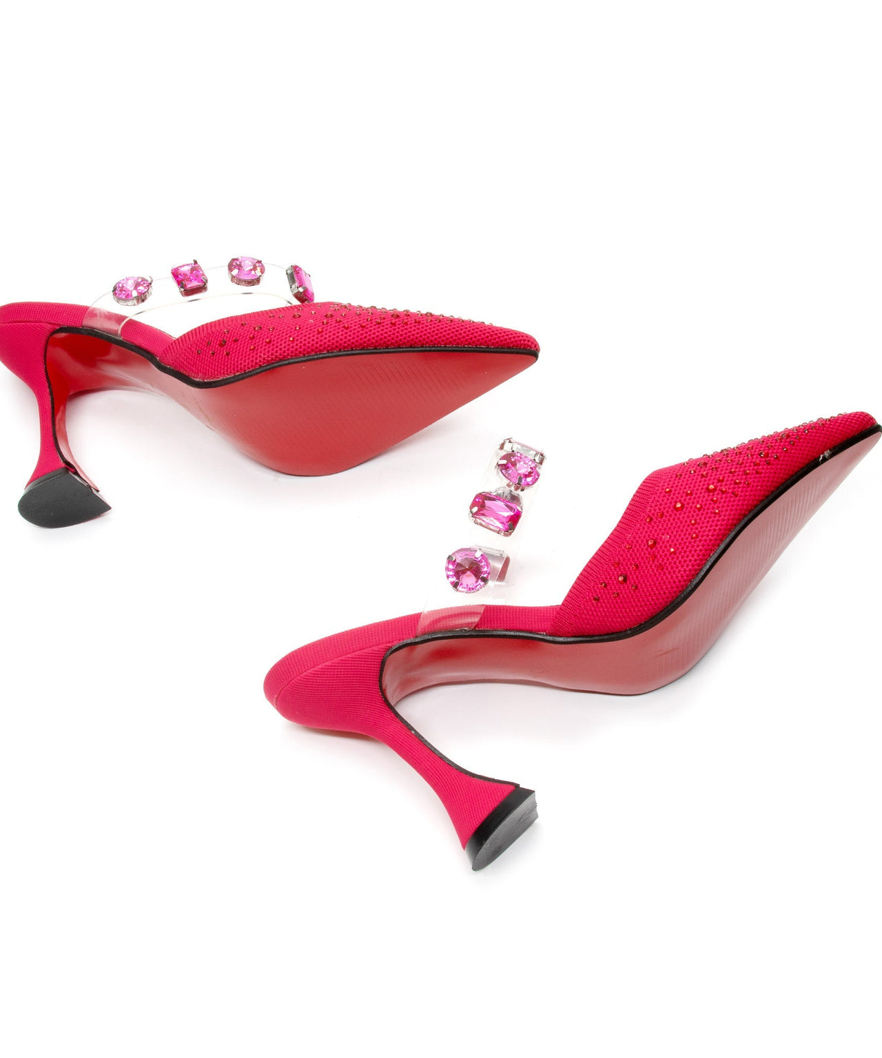 Rhinestone Short Heel Sandals – YELLOW SUB TRADING