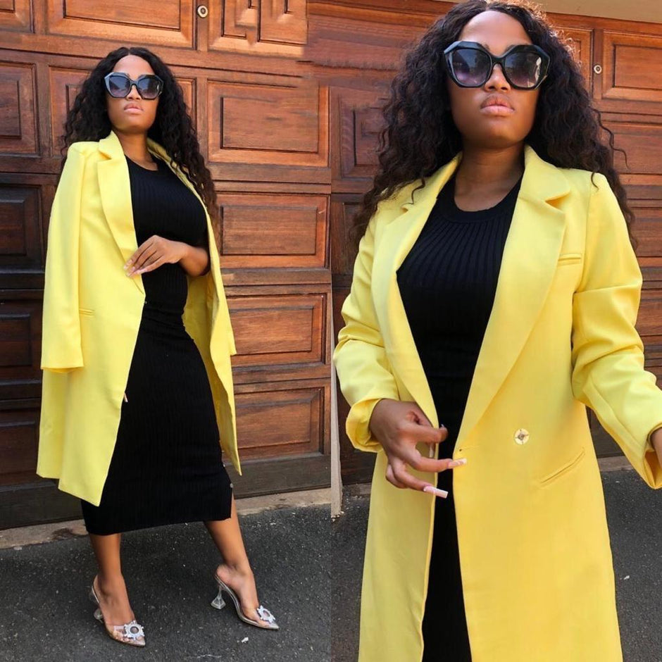 Slim Side Blazer Coat – YELLOW SUB TRADING